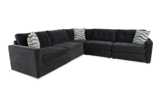 Modular Bob ™ Charcoal 117'' 5 Piece Sectional | Bob's Discount ...