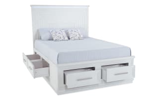 Infinity King White Storage Platform Bed | Bob's Discount Furniture ...