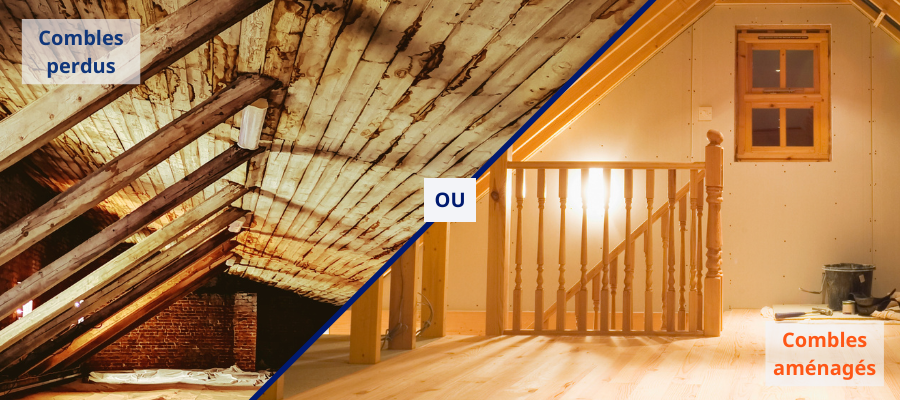 Combles perdus ou aménagés, quelle sont les différences