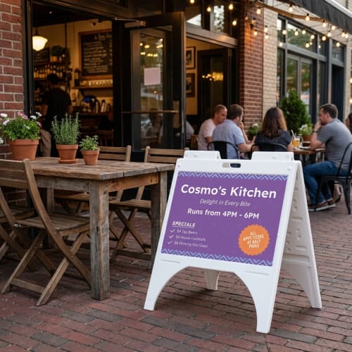 Custom A-Frame Signs | Design & Print Sidewalk Signs Online