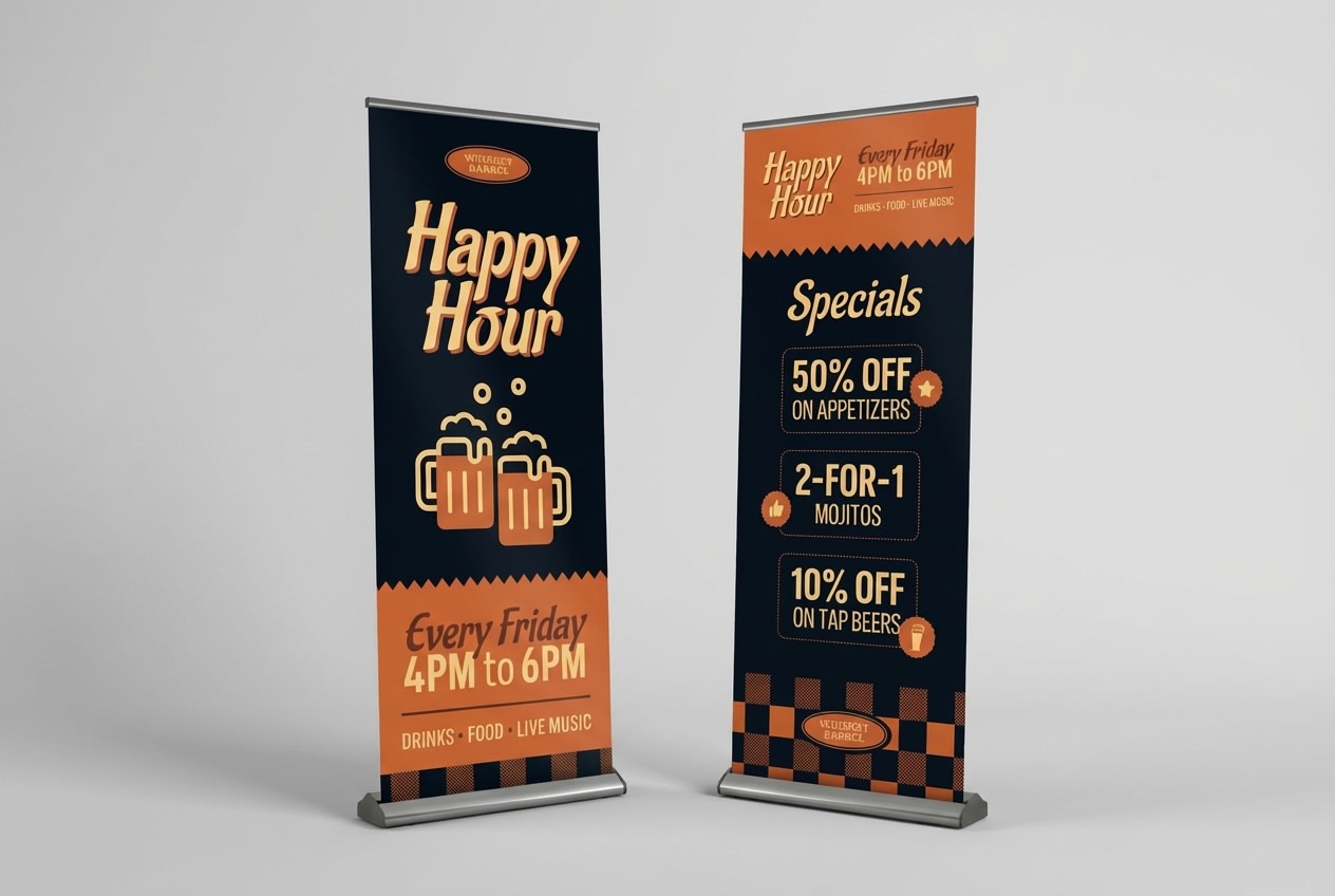 Custom Retractable Banners | Design & Print Your Pop Up in minutes