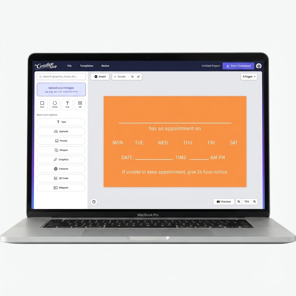 Custom Reminder Cards | Print Appointment Cards Online