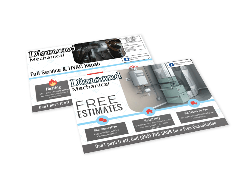 Diamond Mechanical Post Card