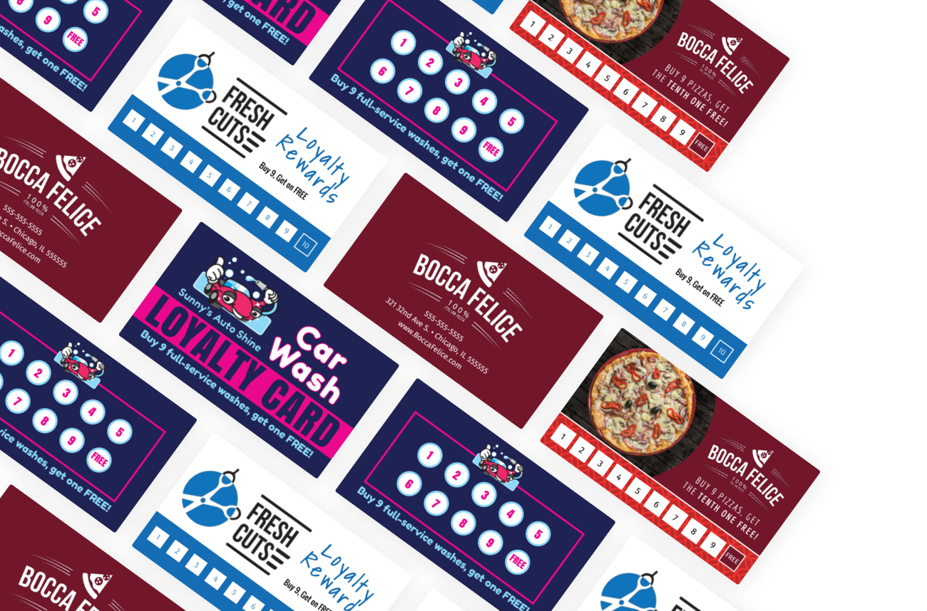 Loyalty Card Maker - Create Custom Punch Out Cards