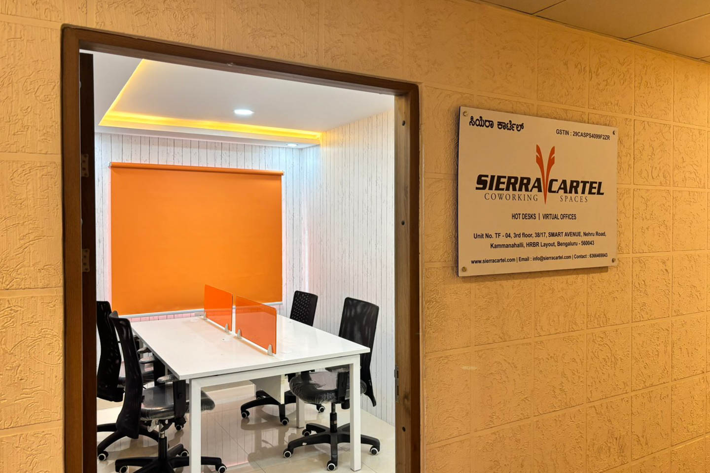 Sierra Cartel Virtual Office in HRBR Layout, Bangalore for GST, Company ...