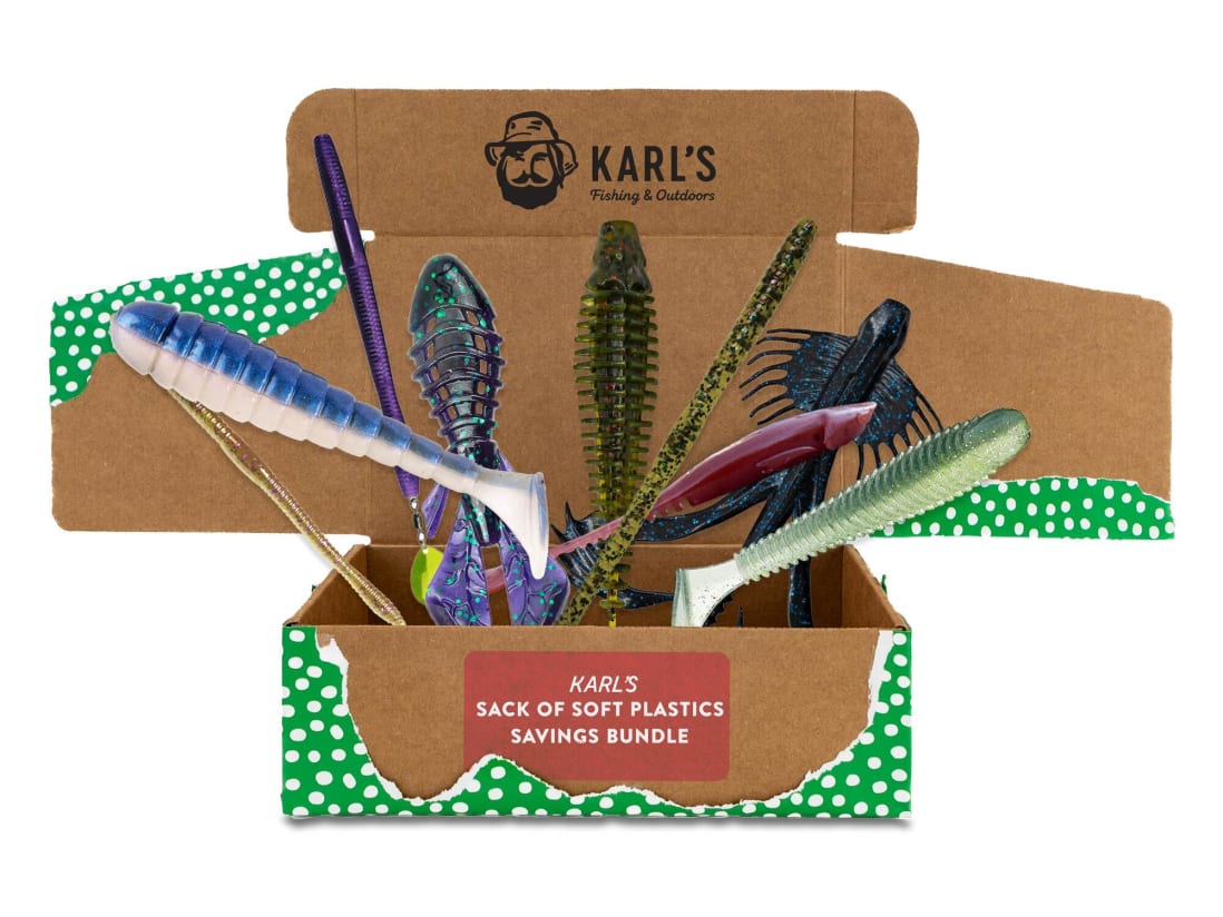 Karl's Fishing & Outdoors Sack of Soft Plastics Bundle