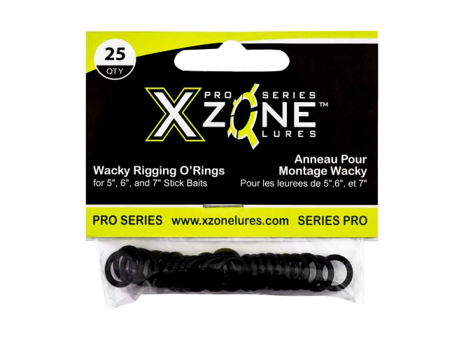 X Zone Lures Wacky Rigging O-Rings Black 25pack | Karl’s Bait & Tackle