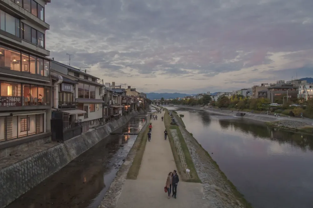Kamo River - Beautiful Riverside Walk in the heart of Kyoto