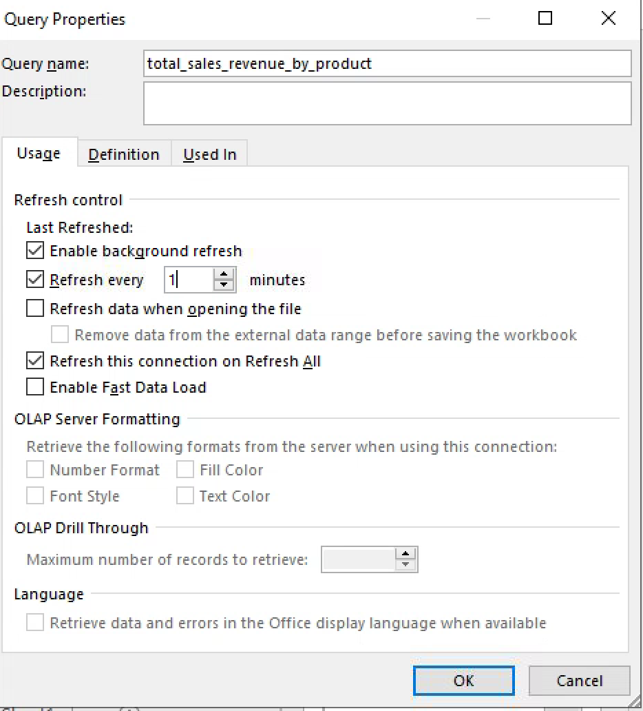 How to pull data from Materialize into Excel
