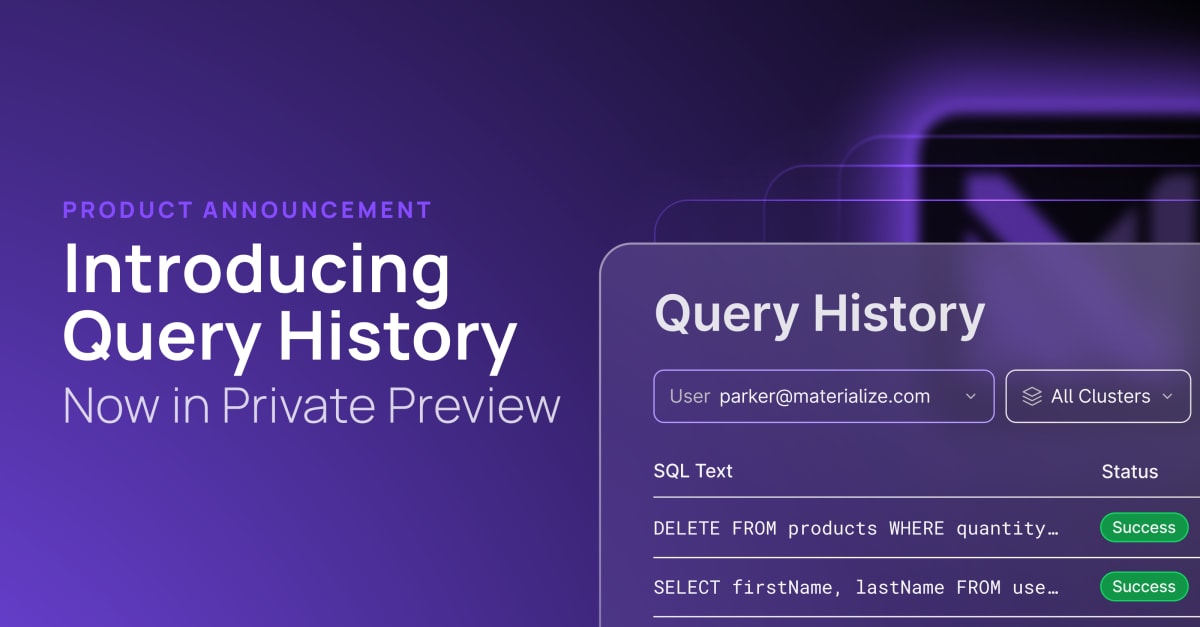 Introducing Query History