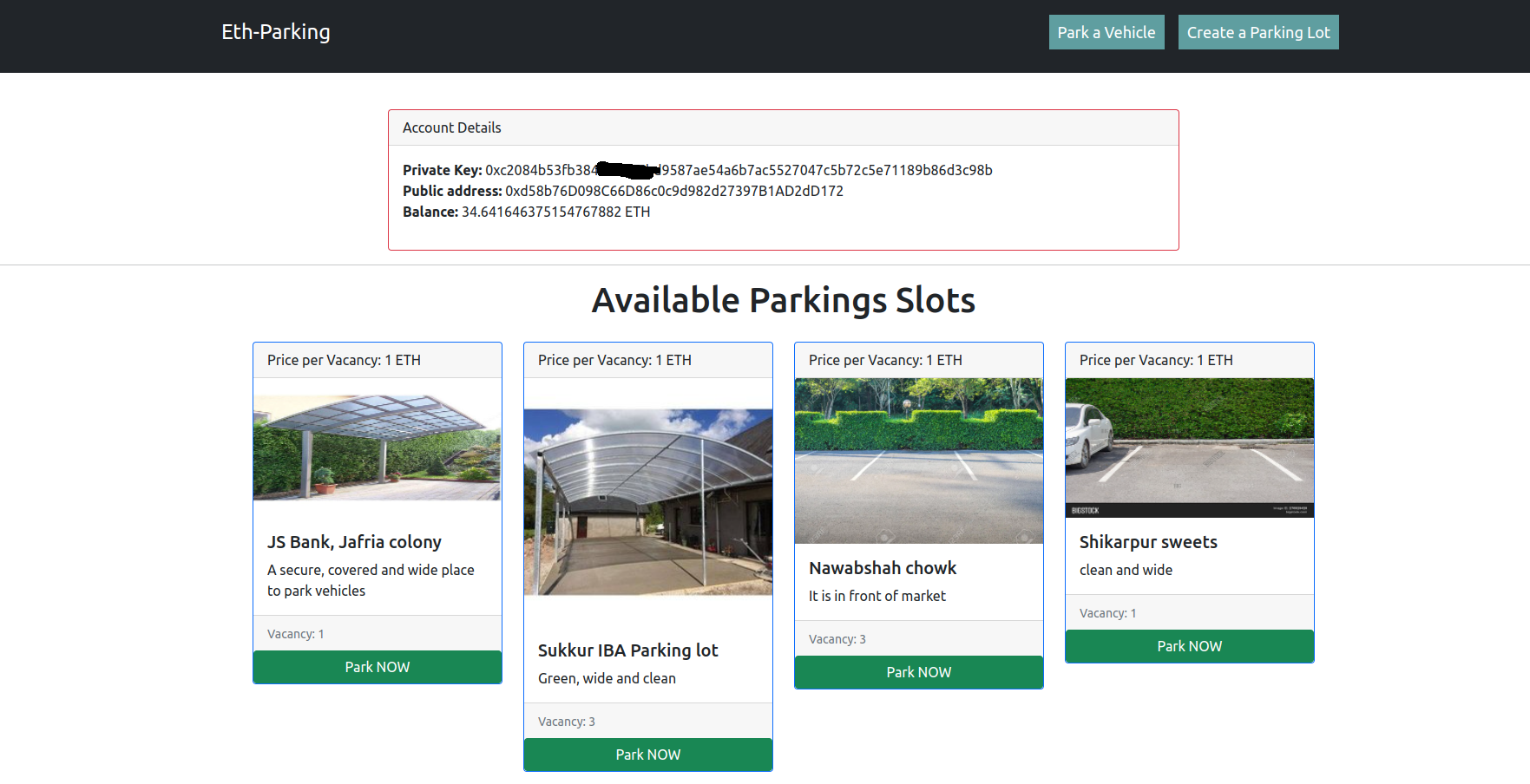 GitHub - nadirhussainnn/Ethereum-Parking-Dapp-Frontend: MERN+Web3+Solidity based decentralized ...