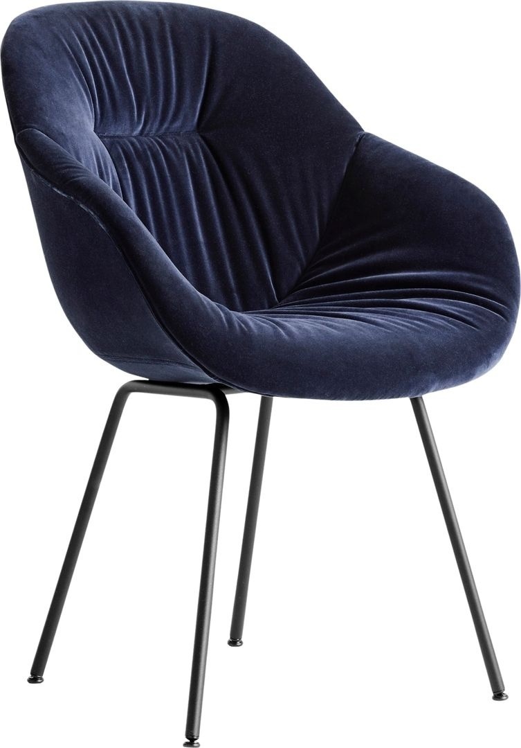 AAC 127 SOFT Chair, Fully Upholstered, Lola Navy, Black Steel Base