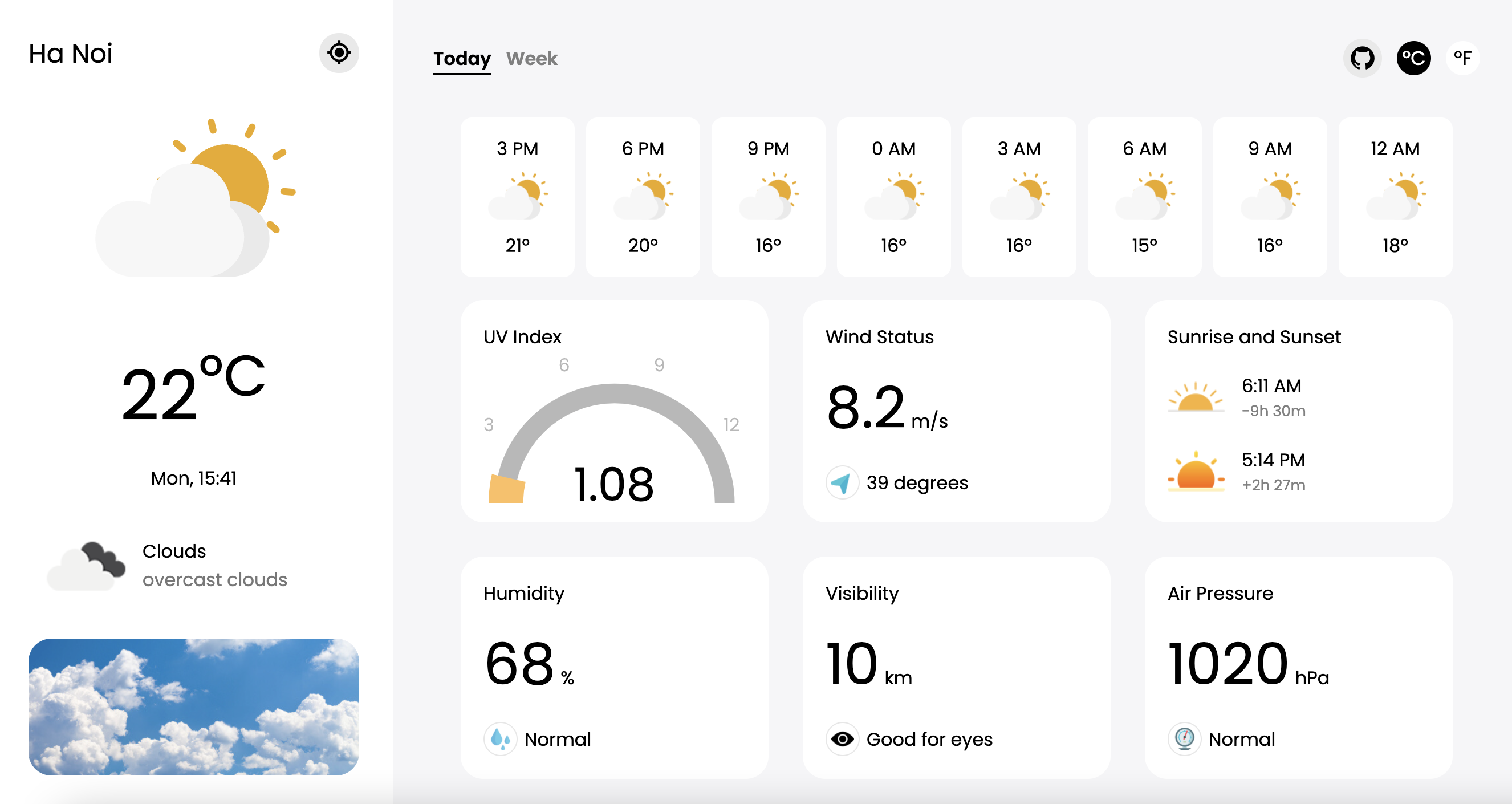 GitHub - napthedev/rapid-weather