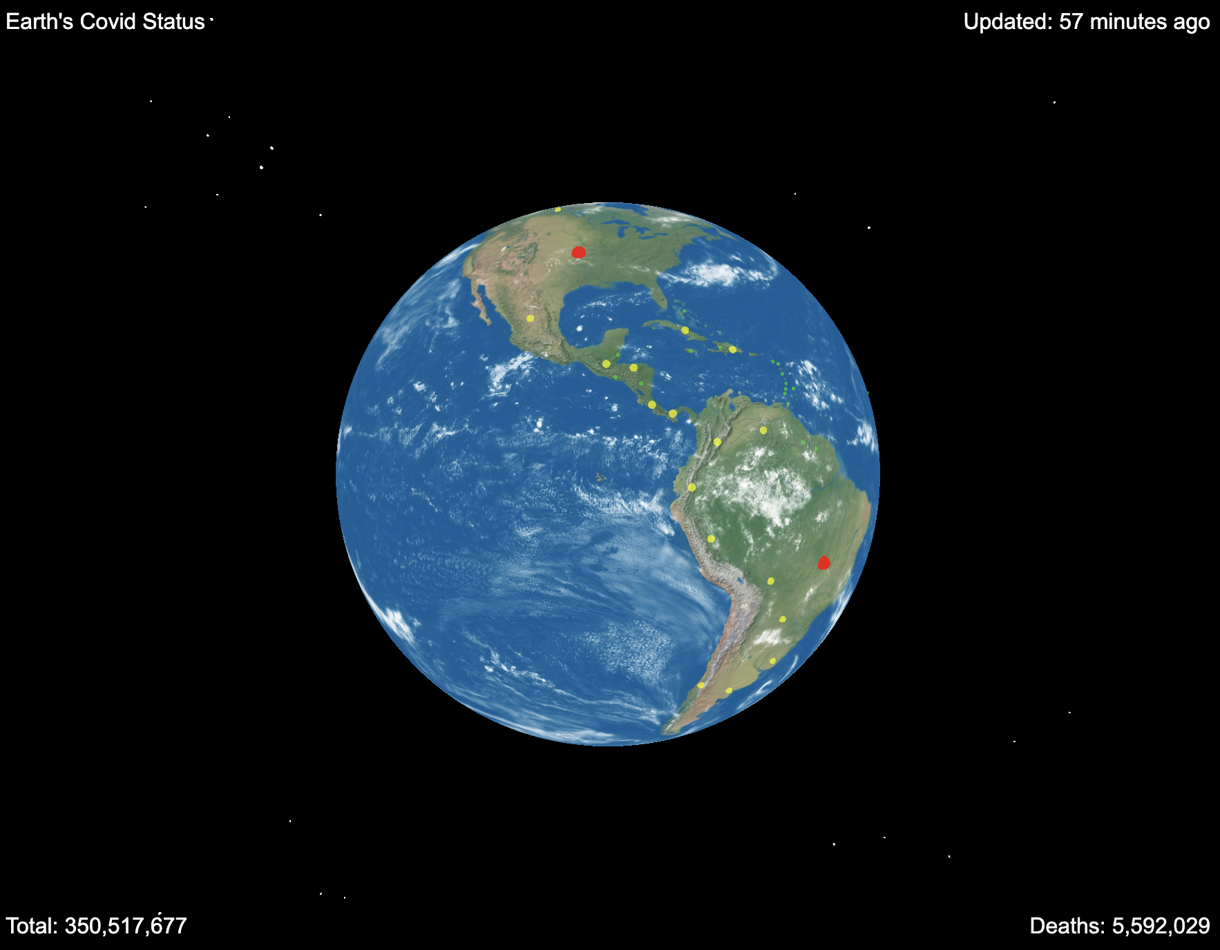 GitHub - napthedev/earth-covid