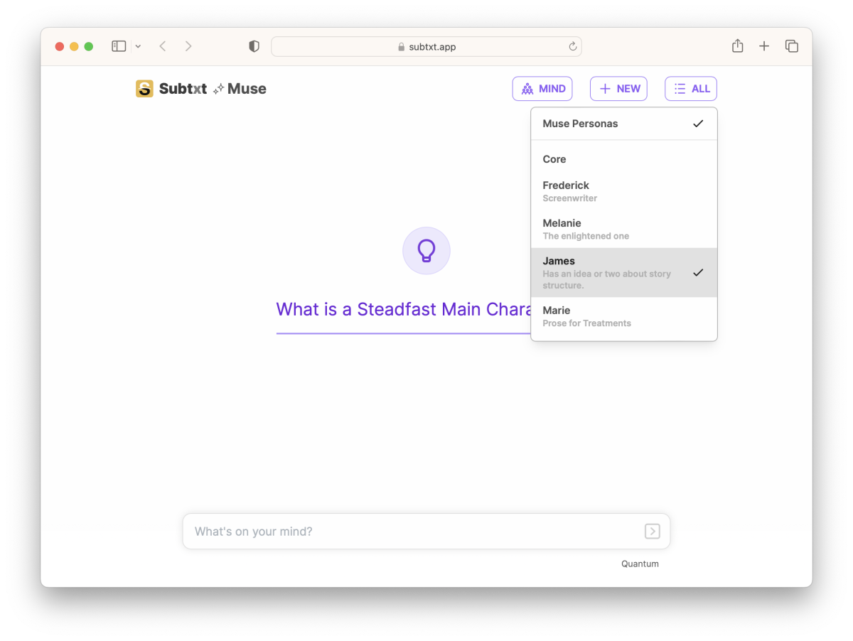 Introducing Muse Personas in Subtxt: Revolutionize Your Writing Experience! - Blog - Narrative First