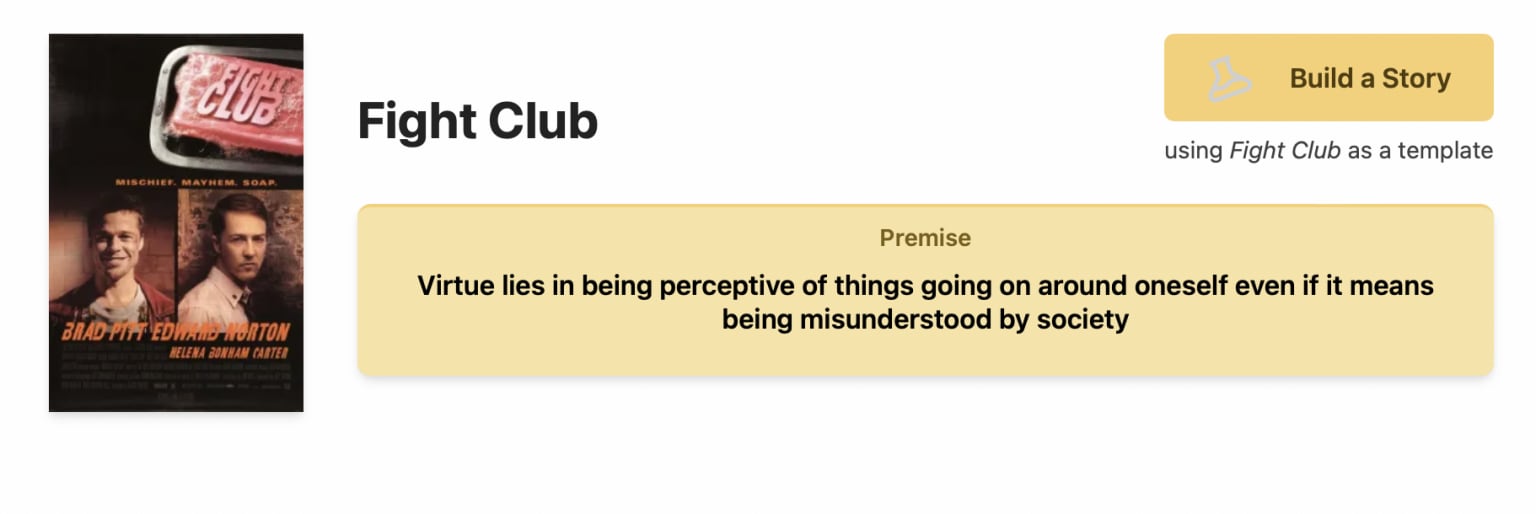 Fight Club - Narrative First