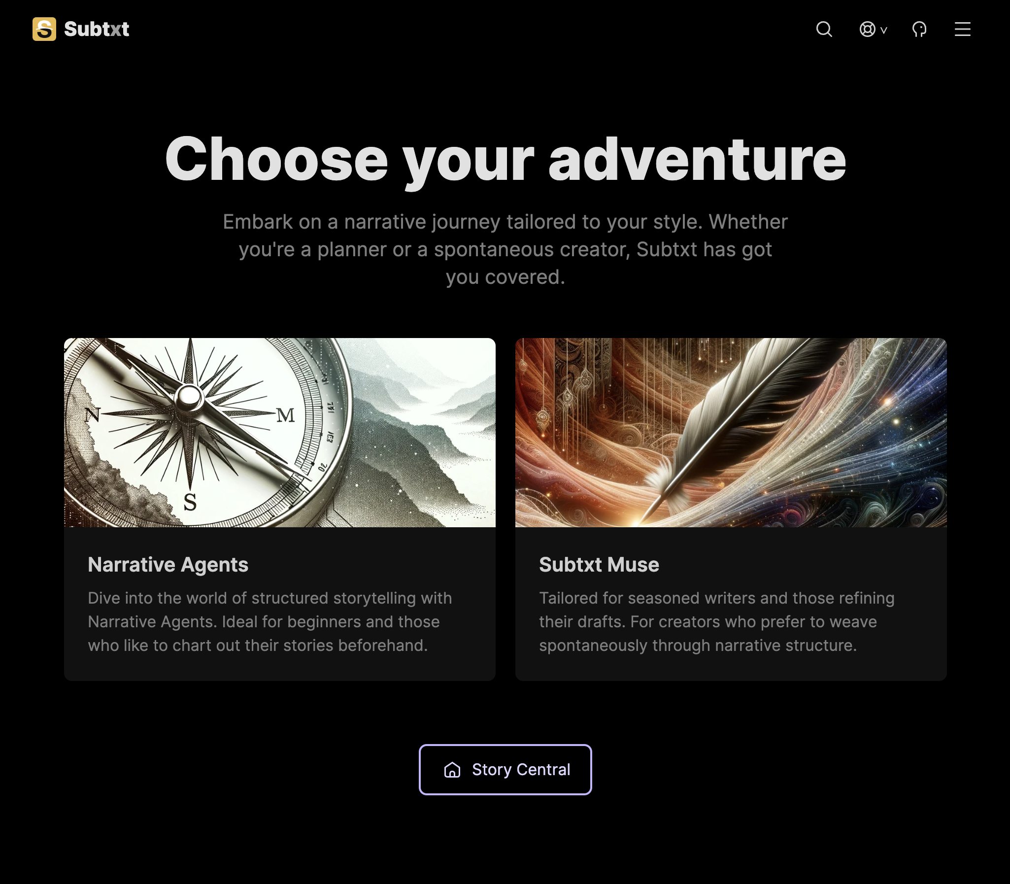 Subtxt - AI Powered Storytelling with a little something extra