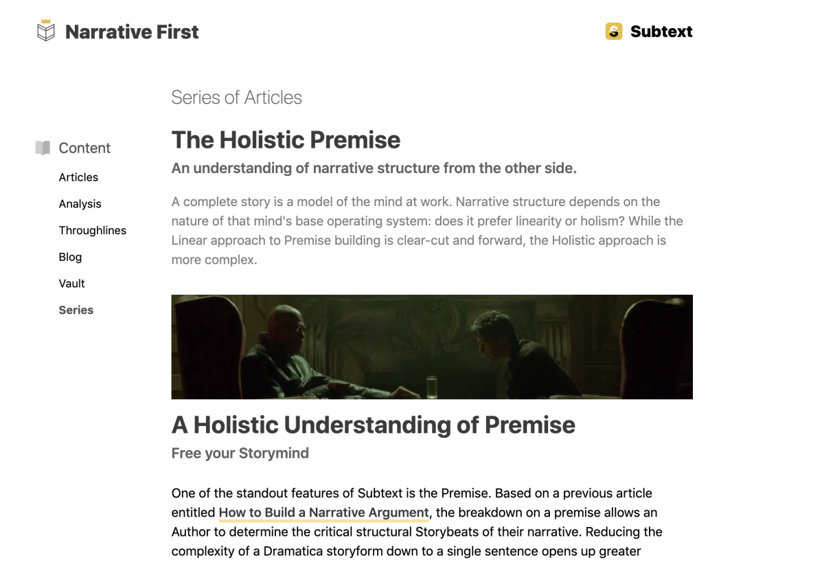 The Series of Articles Feature Returns - Blog - Narrative First