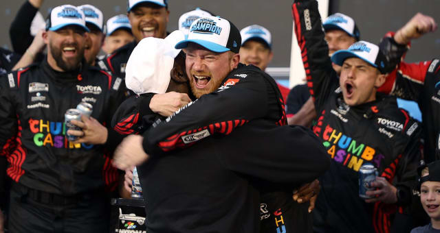 Tyler Reddick turns page on winless 2025, delivers joyful Daytona 500 ...