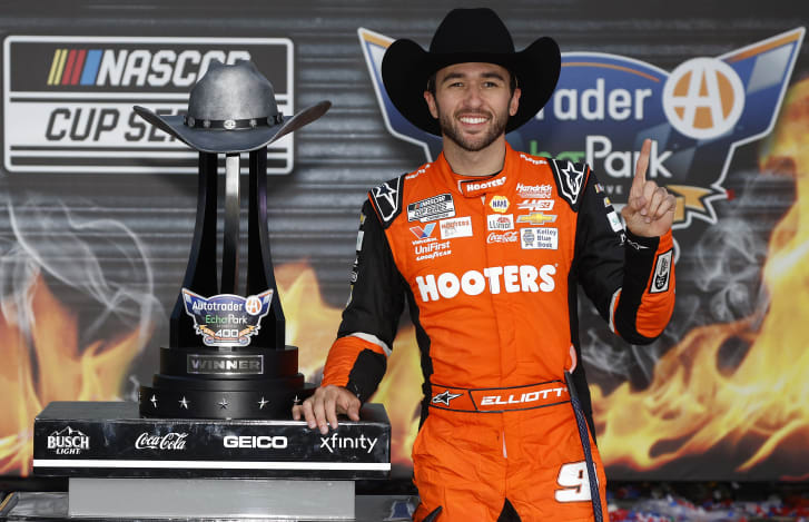 Final 2024 NASCAR Cup Series statistics for Larson, Elliott, Byron, Bowman