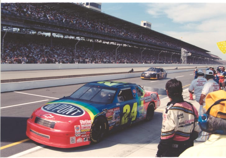 Jeff Gordon, No. 24 team reach stardom with inaugural Brickyard 400 ...