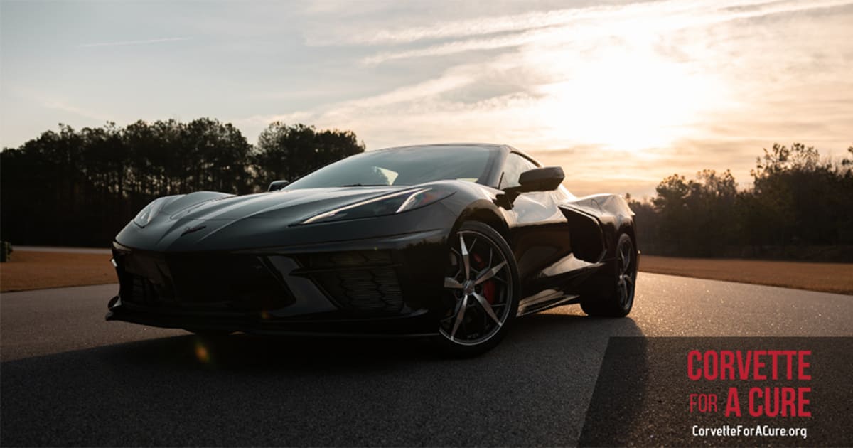 Gordon's Corvette for a Cure to raise money for pediatric cancer research