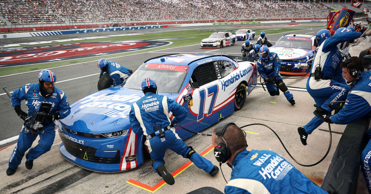 NASCAR Xfinity race today: Byron rallies for first career win at home track