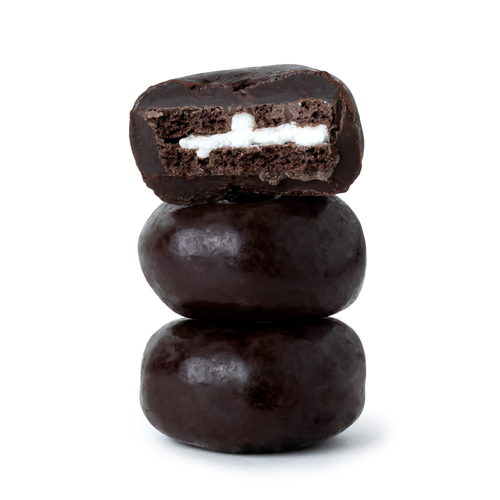 Nassau Candy Dark Chocolate Mini Sandwich Cookies | Nassau Candy