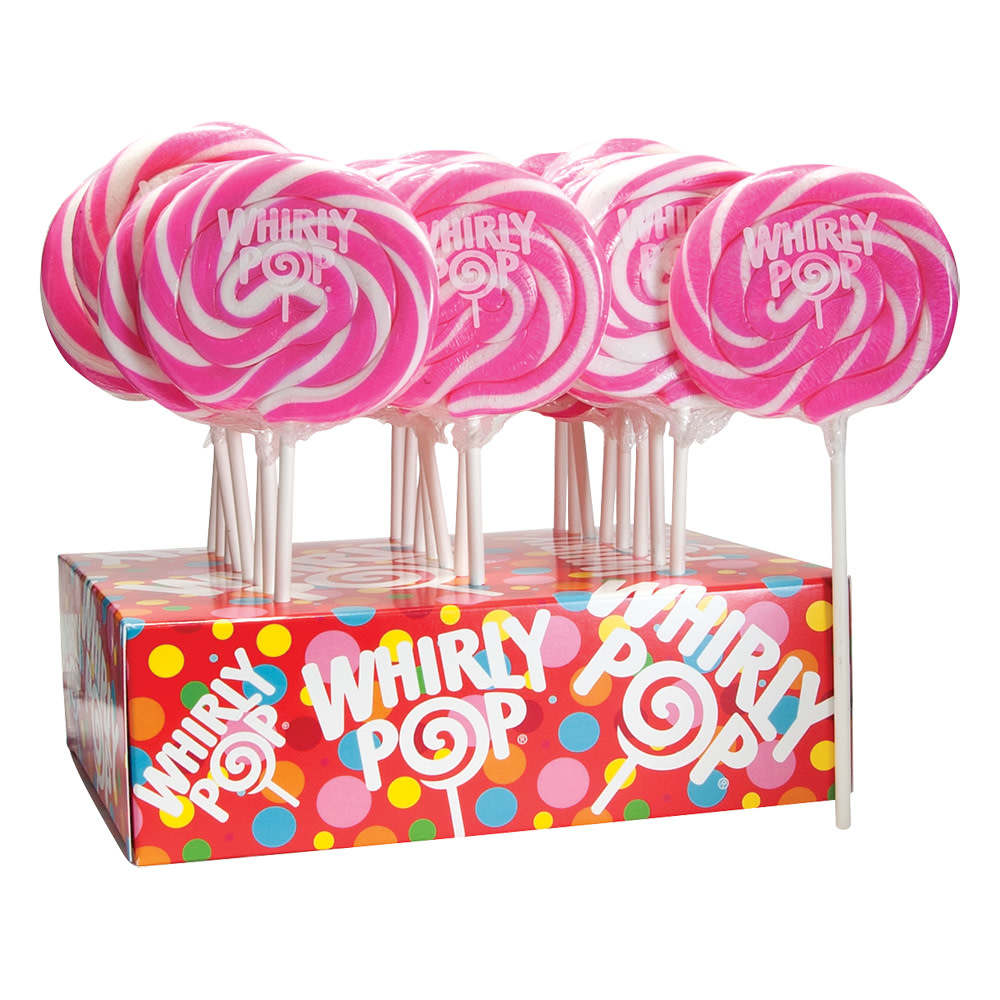 Whirly Pop Strawberry Pink And White 1.5 Oz | Nassau Candy