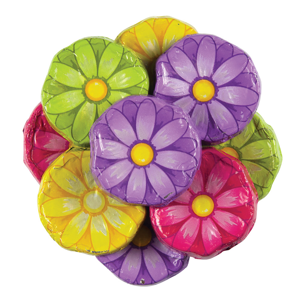 Madelaine Milk Chocolate Foiled Gerbera Daisies | Nassau Candy