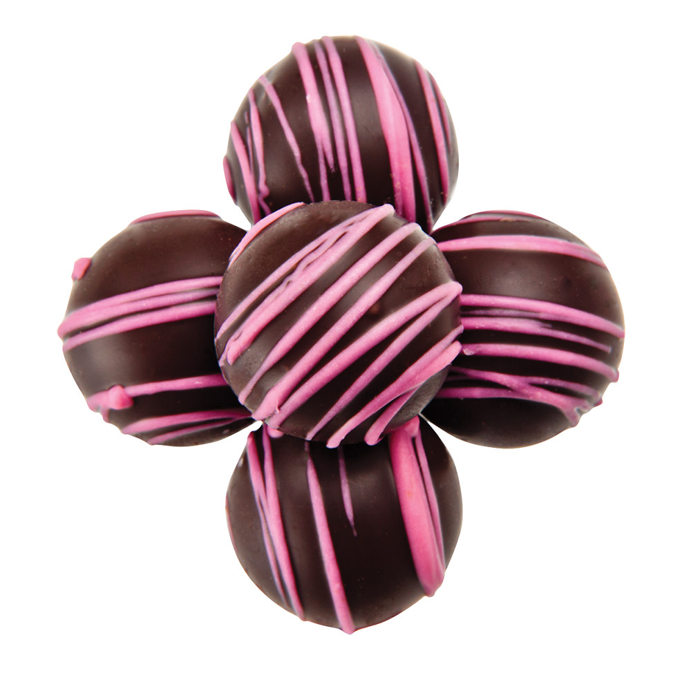 Birnn Bite Size Dark Chocolate Raspberry Truffles | Nassau Candy