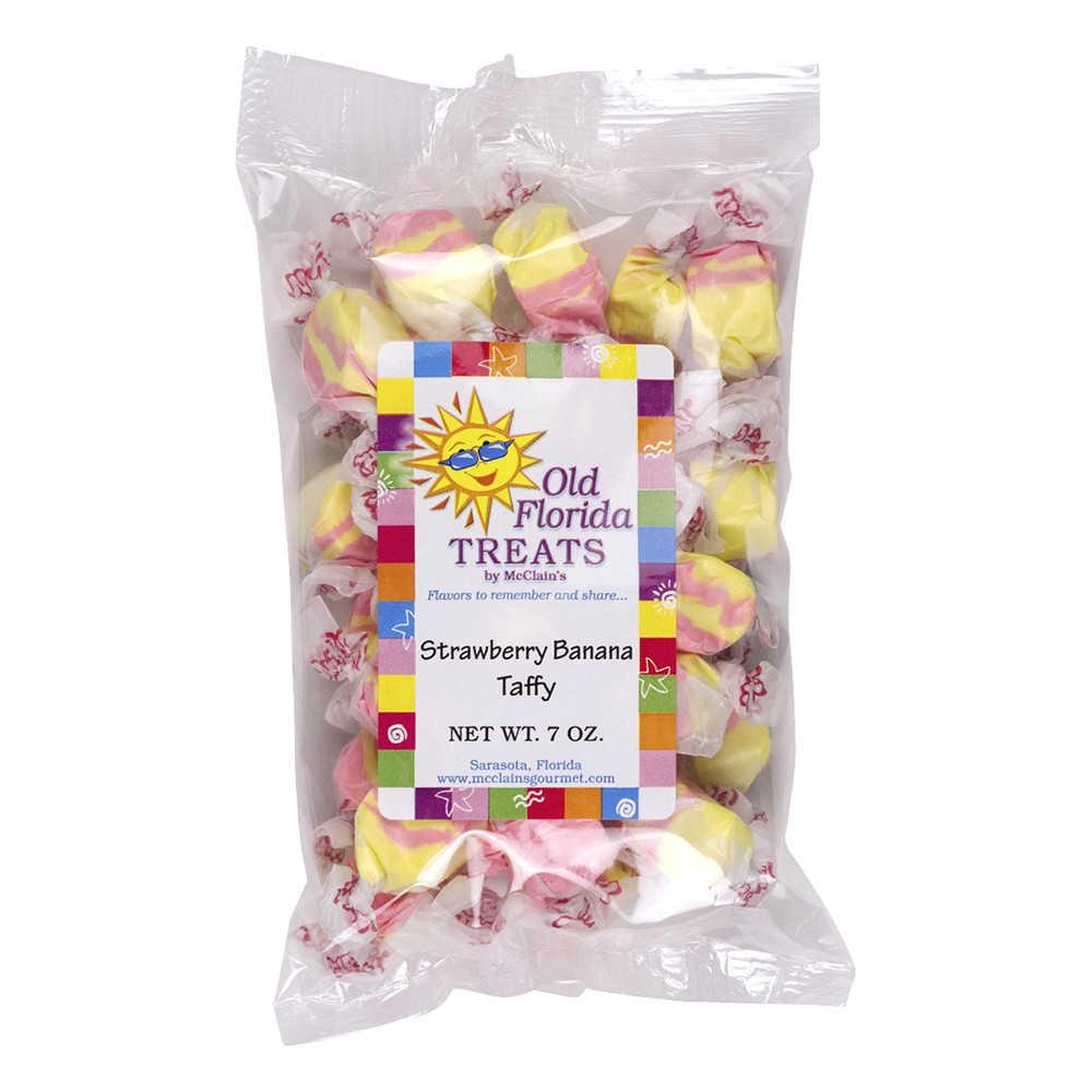 Old Florida Treats Strawberry Banana Taffy | Nassau Candy