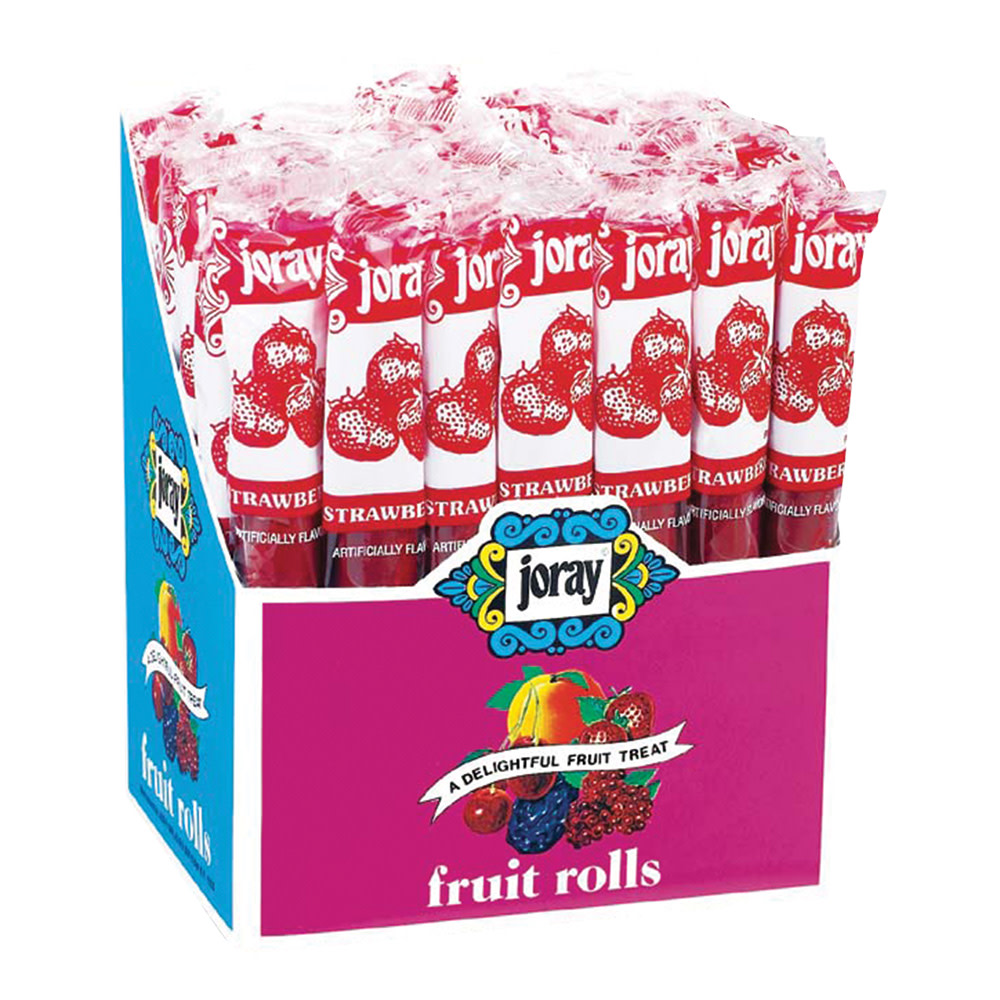 Joray Strawberry Fruit Rolls 0.75 Oz | Nassau Candy