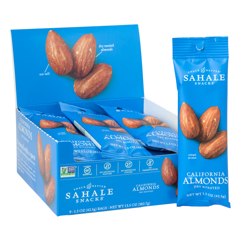Sahale Dry Roasted California Almonds 1.5 oz Bag | Nassau Candy