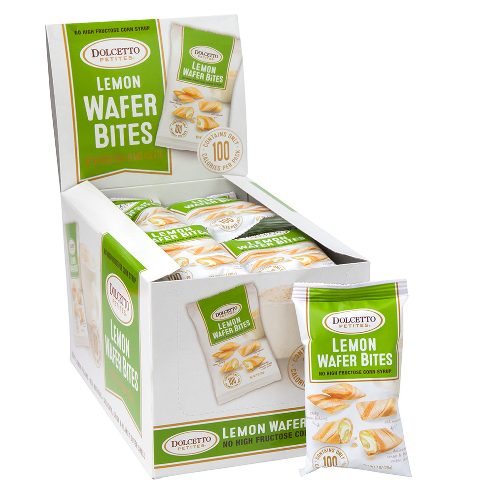 Dolcetto Lemon Wafer Bites 0.7 Oz | Nassau Candy