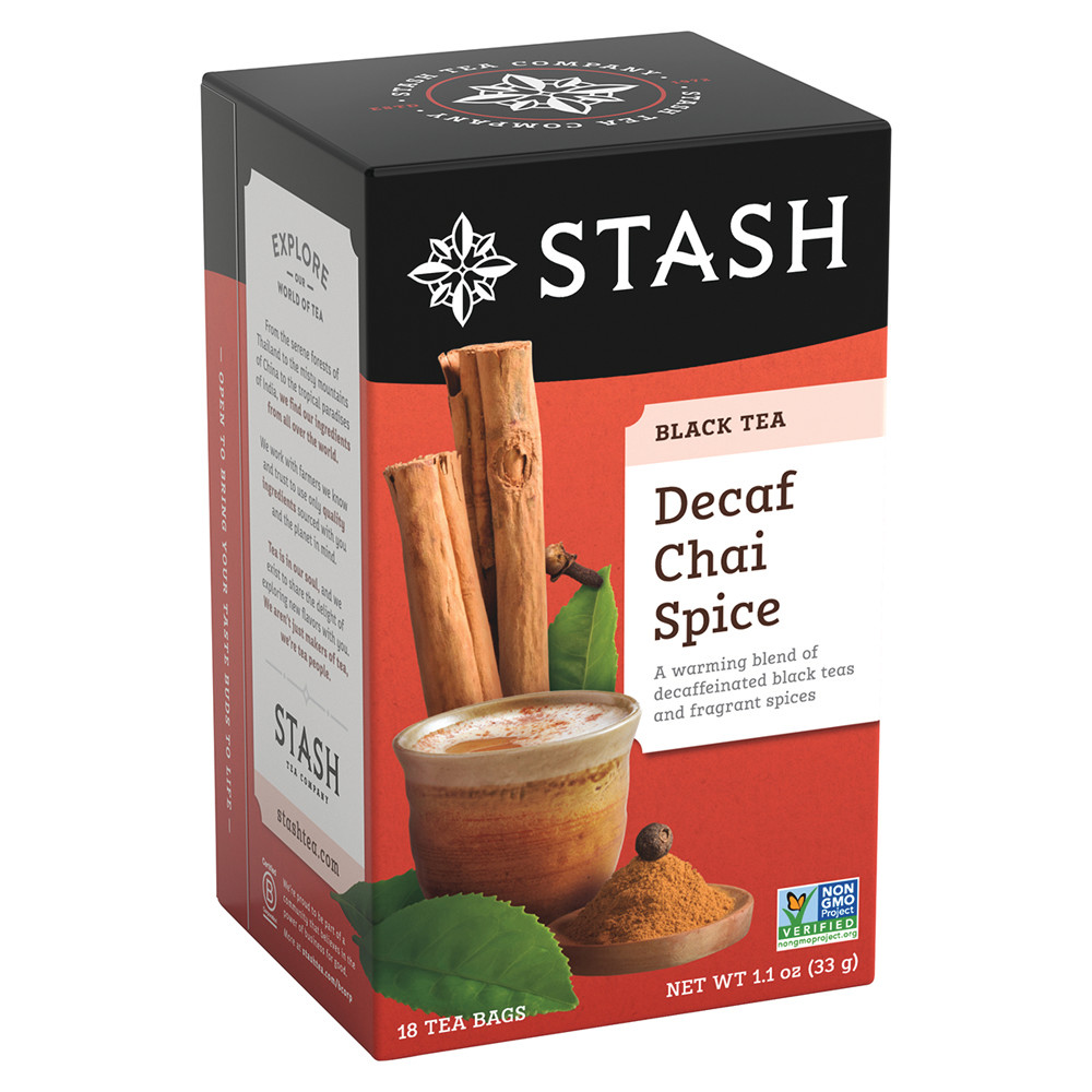 STASH DECAF CHAI SPICE TEA 18 CT BOX
