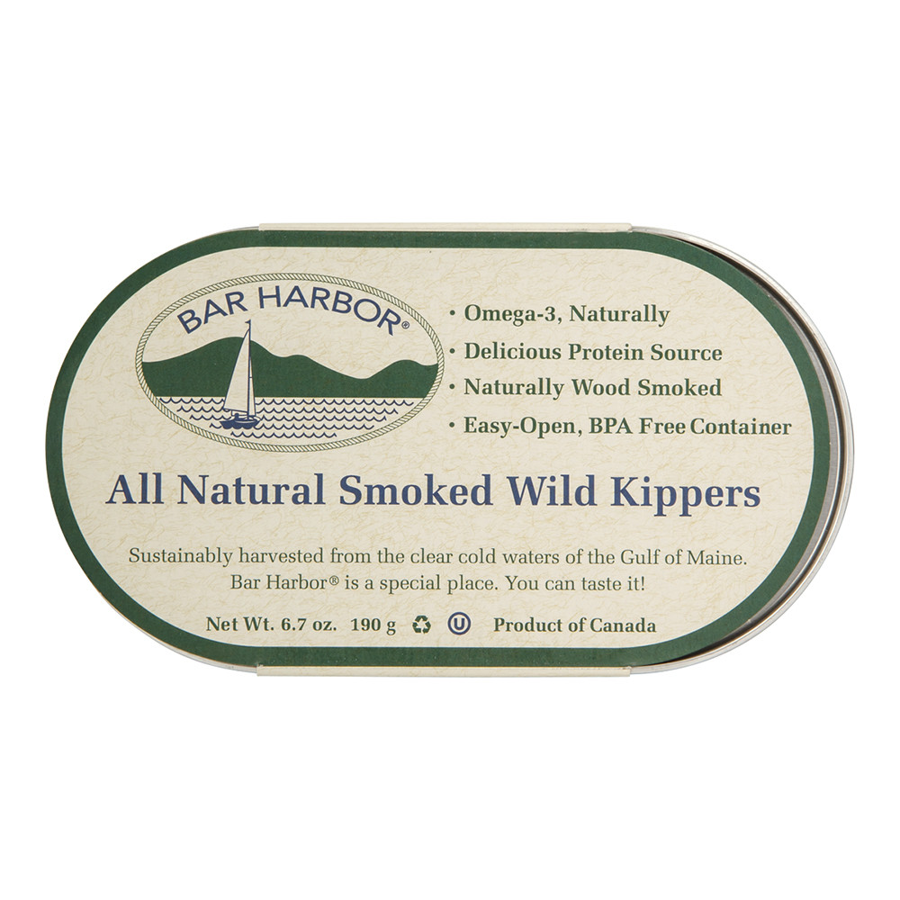 Bar Harbor All Natural Smoked Wild Kippers 6.7 Oz Can | Nassau Candy