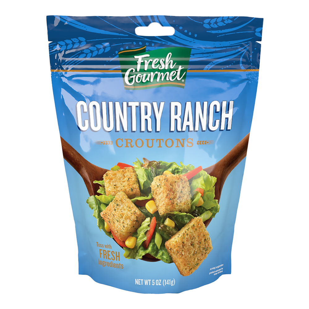 Fresh Gourmet Country Ranch Croutons 5 oz Pouch | Nassau Candy
