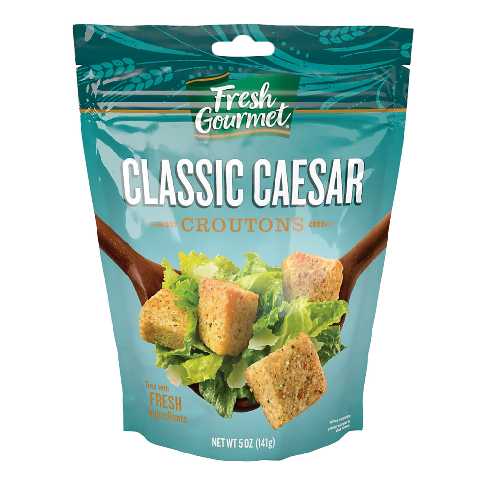 Fresh Gourmet Classic Caesar Croutons 5 oz Pouch | Nassau Candy