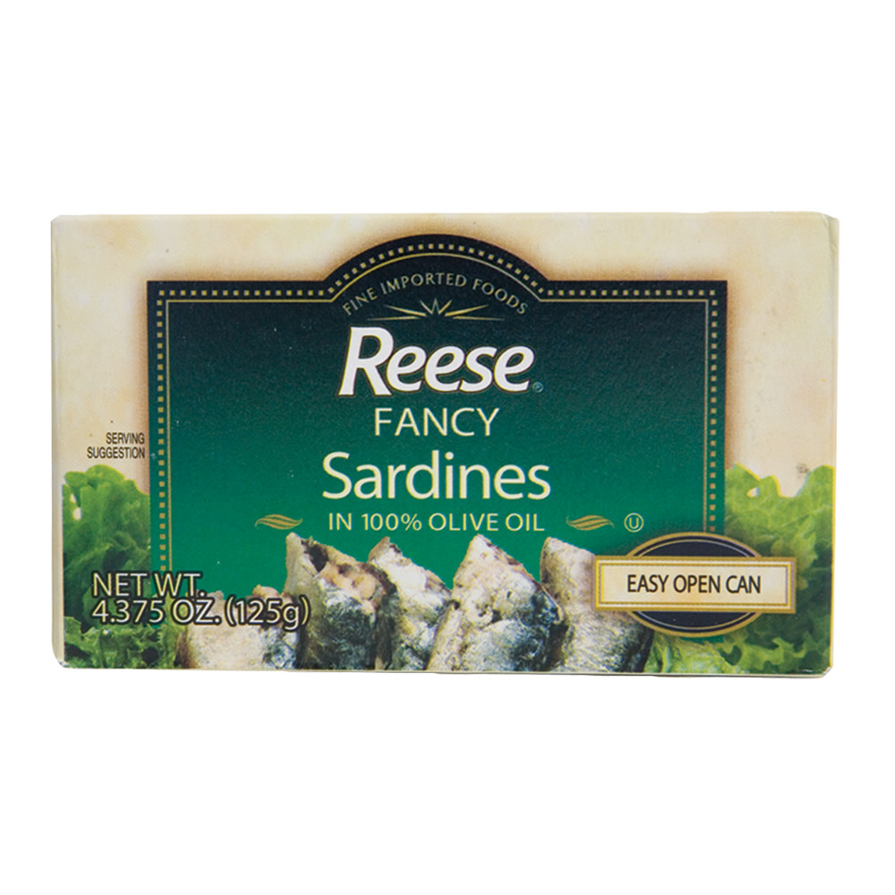 Reese Fancy Sardines in Olive Oil 4.37 oz | Nassau Candy