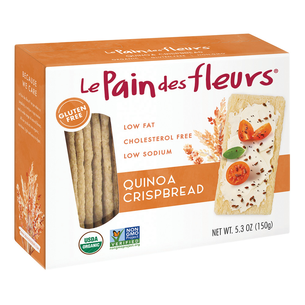LE PAIN DES FLEURS QUINOA CRISPBREAD 4.4 OZ BOX