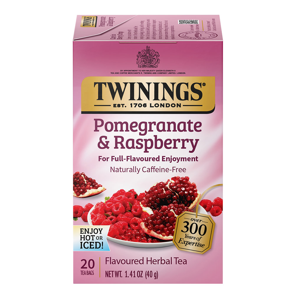 Twinings Pomegranate And Raspberry Tea 20 Ct Box | Nassau Candy