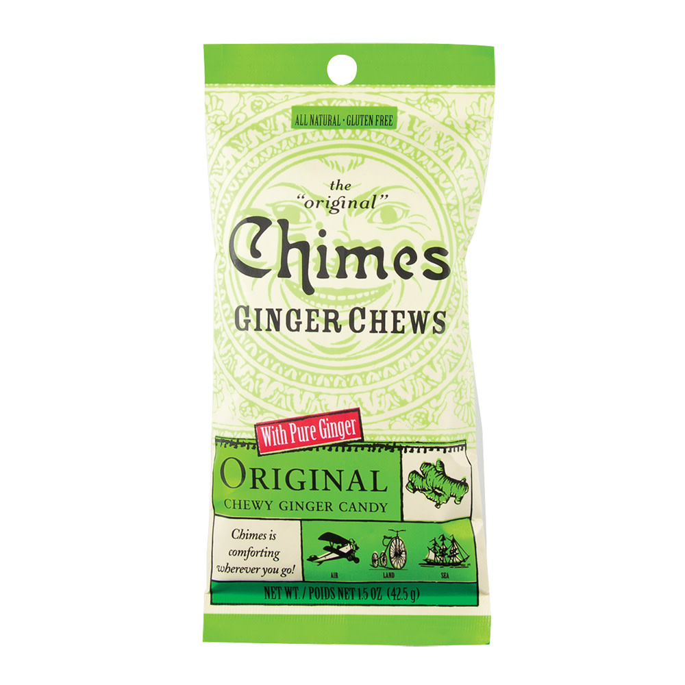 Chimes Original Ginger Chews 1.5 Oz Bag | Nassau Candy