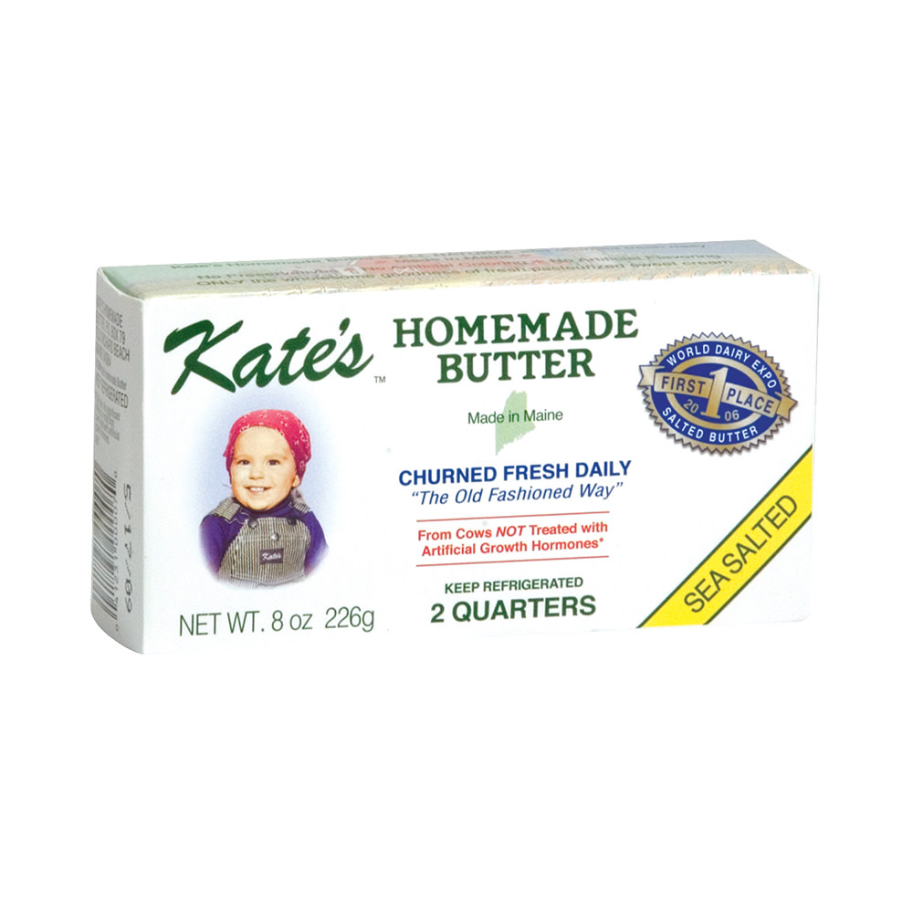 Kate's Homemade Sea Salted Butter 8 Oz Bar | Nassau Candy