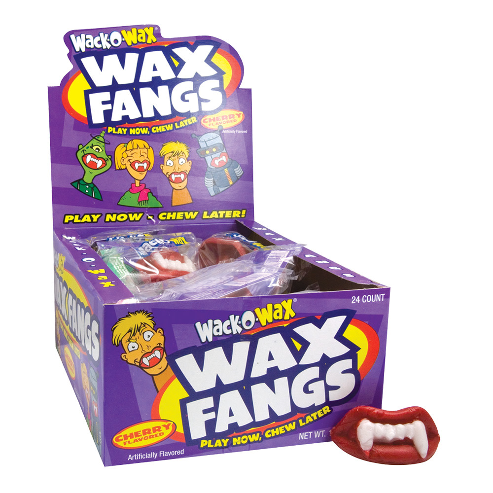 Wack-O-Wax Wax Fangs Cherry Flavored 0.58 oz | Nassau Candy