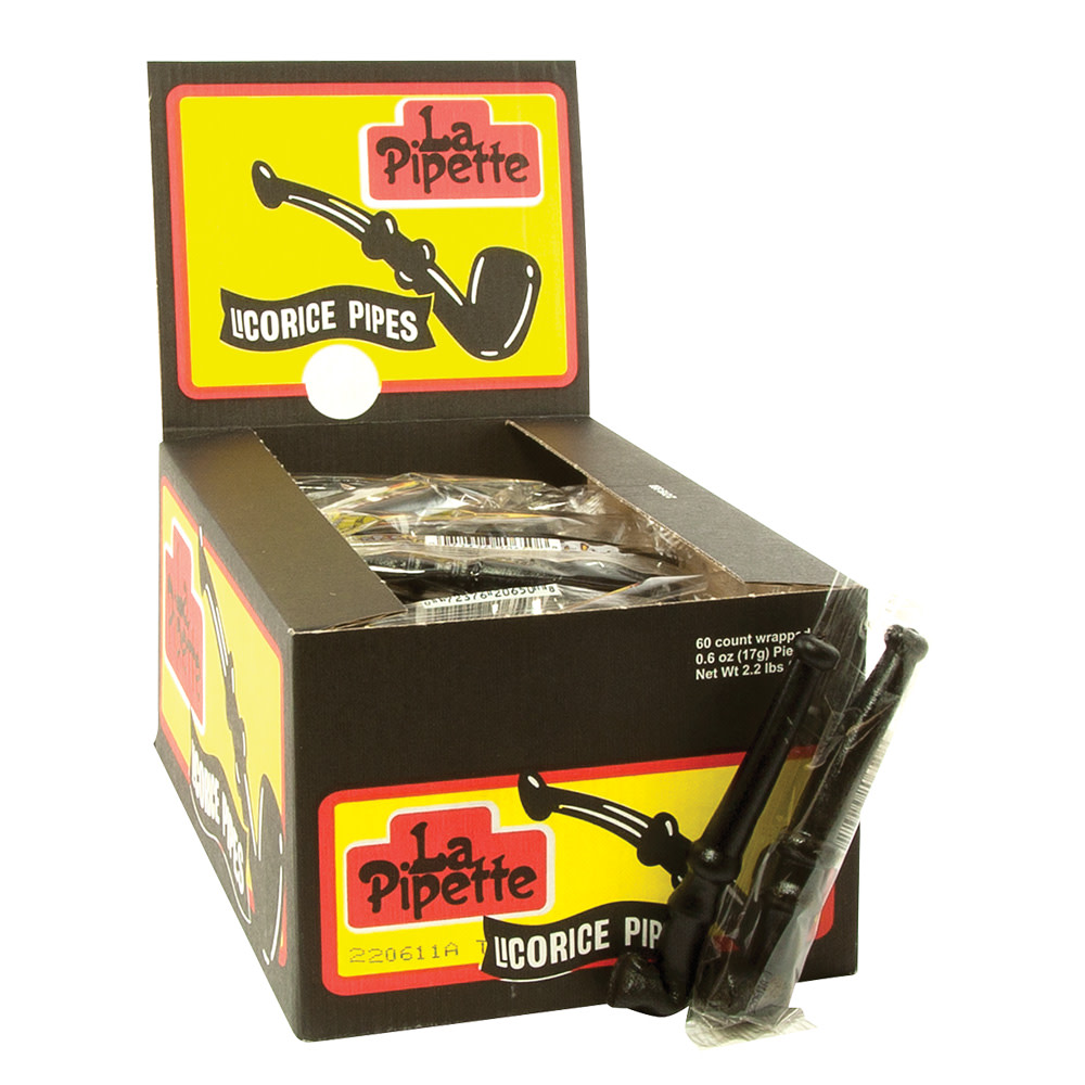 La Pipette Candy Pipes Black Licorice | Nassau Candy