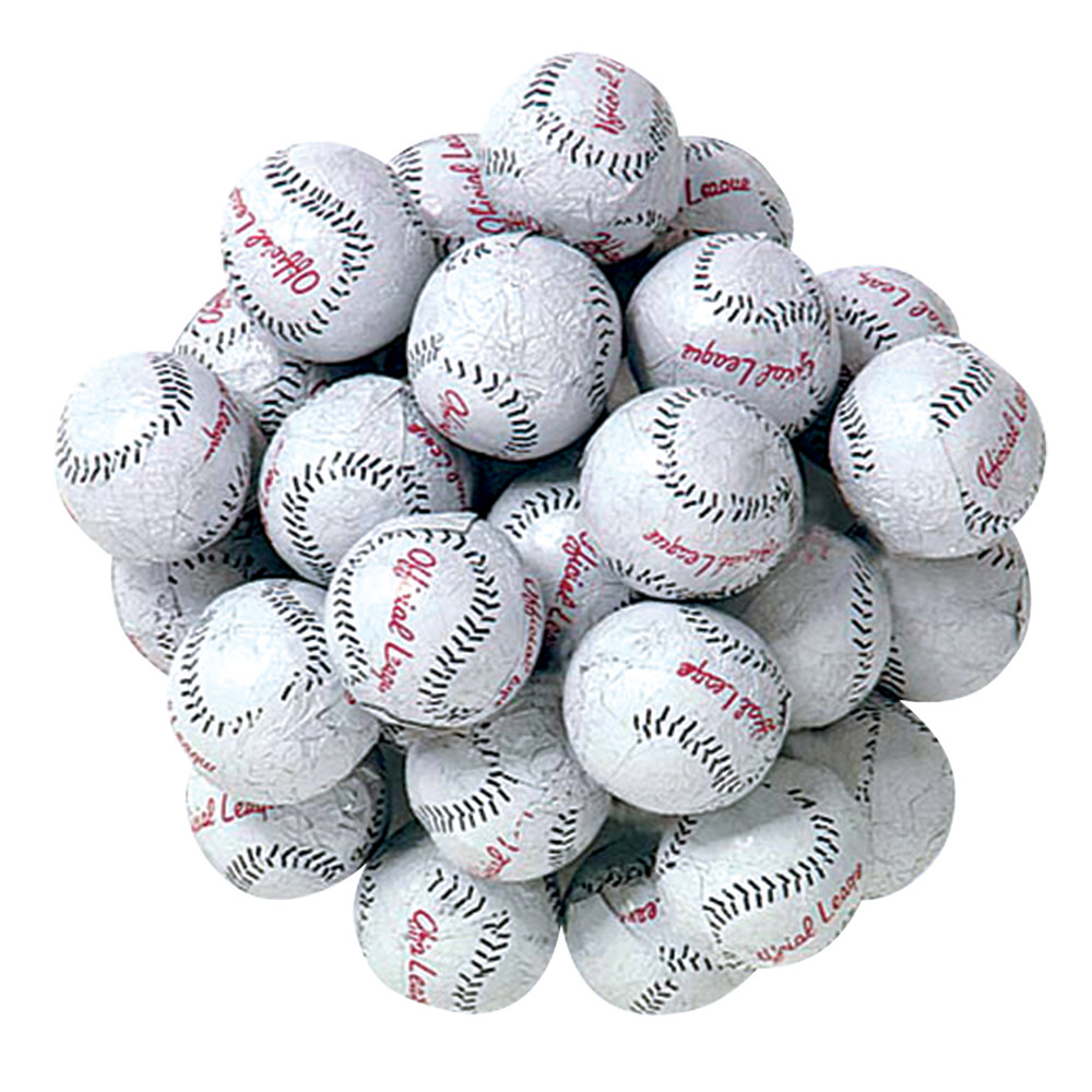 Madelaine Milk Chocolate Foiled Baseballs | Nassau Candy