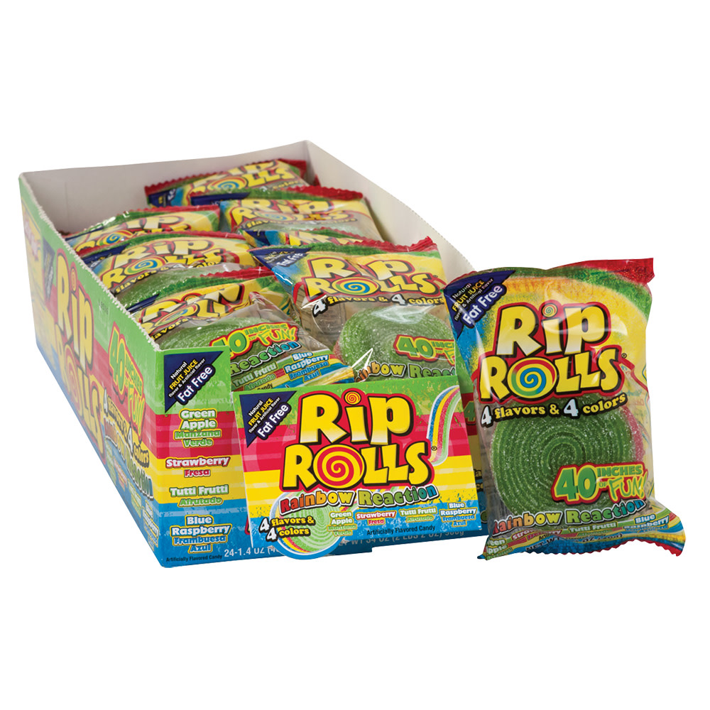Sour Rip Roll - Rainbow - 1.4oz | Nassau Candy