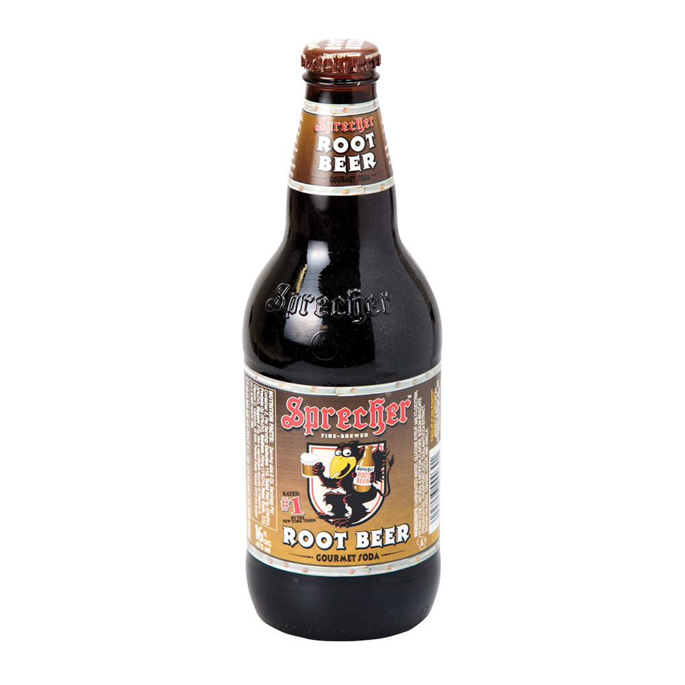 Sprecher Root Beer Soda 16 oz Bottle 4 Pack | Nassau Candy