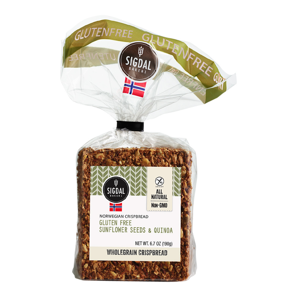 Sigdal Sunflower Seeds And Quinoa Crispbread | Nassau Candy